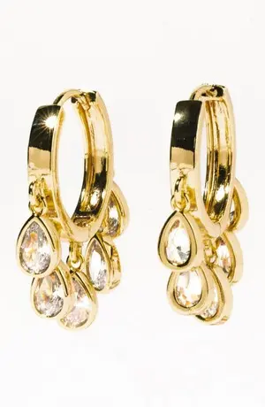 CHILD OF WILD Eloise Chandelier Huggie Hoop Earrings - Gold