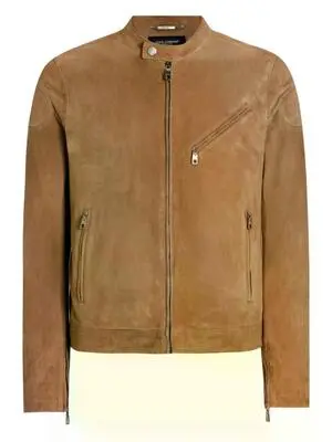 Dolce & Gabbana Zip Suede Jacket