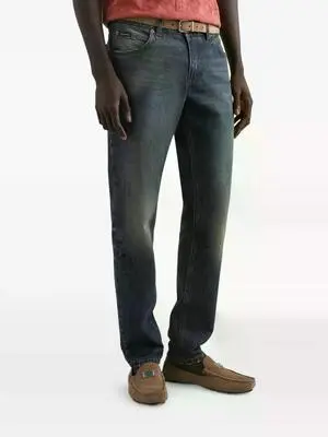 Dolce & Gabbana Logo-plaque Jeans - Blue