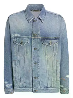 Dolce & Gabbana Distressed Denim Jacket - Blue