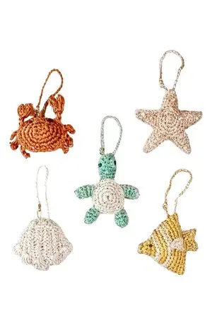 LIKHA Seashell Raffia Bag Charm