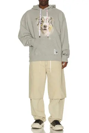 Mihara Yasuhiro Dog Printed Hoodie