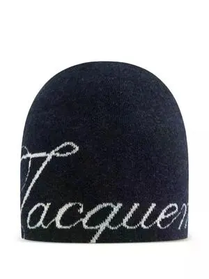 Jacquemus Embroidered Beanie - Blue