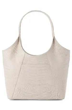 Brahmin Croc-embossed Leather Tote