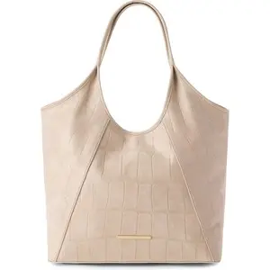 Brahmin Iona Croc Embossed Leather Tote