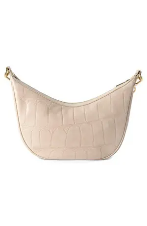 Brahmin Percy Leather Shoulder Bag - Beige