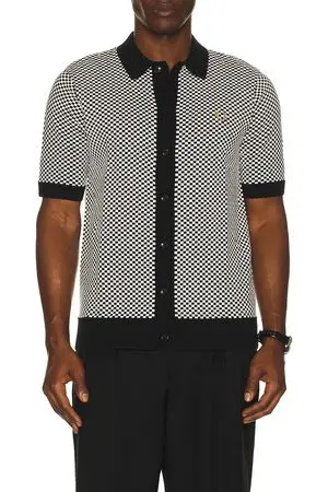 Fred Perry Chequrboard Button Thru Shirt