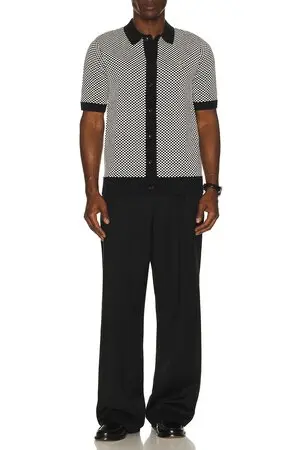 Fred Perry Chequrboard Button Thru Shirt