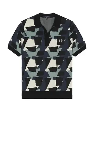 Fred Perry Fragment Jacquard Knit Polo Shirt