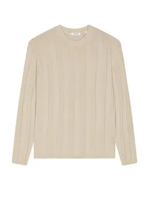 Helmut Lang Wide Rib Crew Neck Sweater - Putty