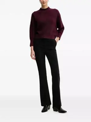 OUI Ribbed Funnel-neck Sweater