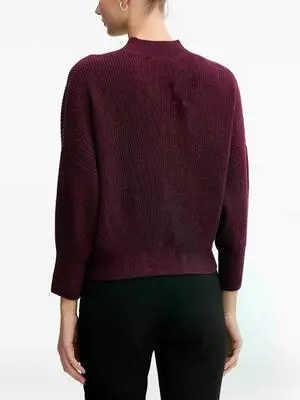 OUI Ribbed Funnel-neck Sweater