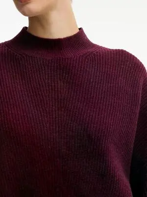 OUI Ribbed Funnel-neck Sweater