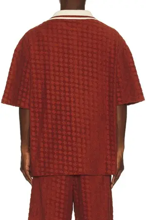 Amiri Ma Chateau Oversized Shirt In Brick