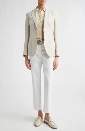Eleventy Tailored Silk-blend Jacket