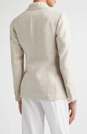 Eleventy Tailored Silk-blend Jacket