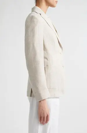 Eleventy Tailored Silk-blend Jacket