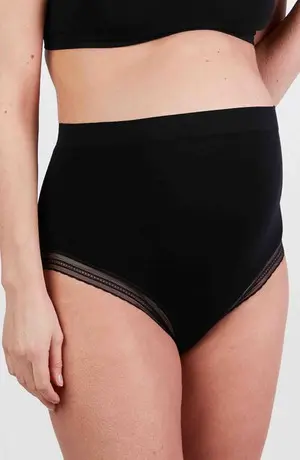 CACHE COEUR Milk Seamless Maternity High Waist Brief - Black