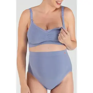 CACHE COEUR Organic Maternity Seamless Maxi Brief - Sky Blue