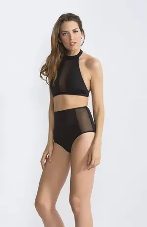NESSI BYRD High-neck Bikini Set