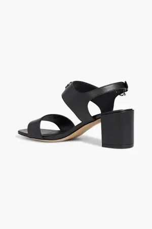 FERRAGAMO Cayla 55 Leather Sandals - Black
