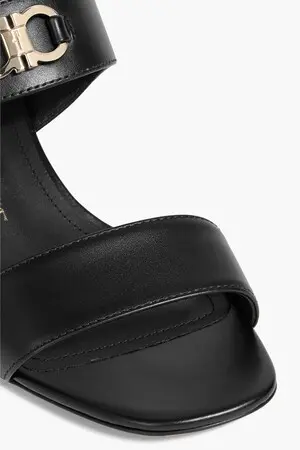 FERRAGAMO Cayla 55 Leather Sandals - Black