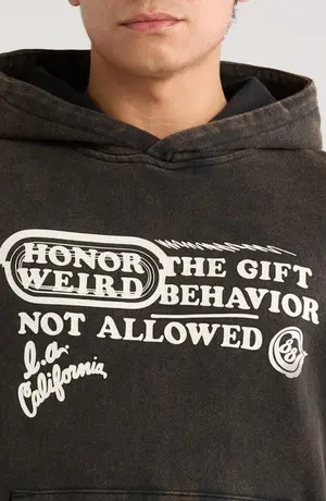 HONOR THE GIFT Cotton Blend Hoodie - Black