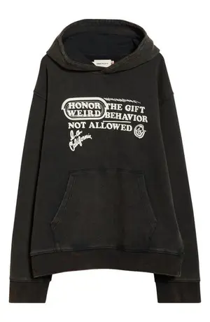 HONOR THE GIFT Cotton Blend Hoodie - Black