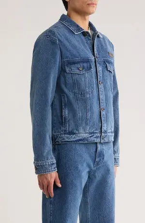 HONOR THE GIFT Washed Denim Trucker Jacket