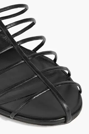Proenza Schouler Caged Leather Sandals - Black
