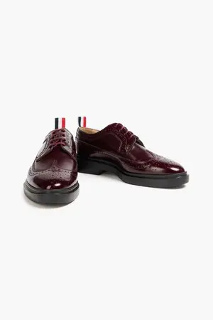 Thom Browne Patent And Smooth Leather Brogues