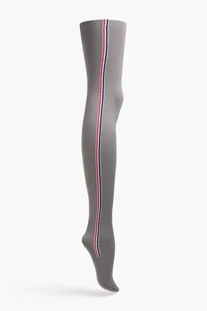 Thom Browne Striped Tights - Gray
