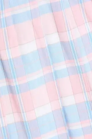 Thom Browne Pleated Checked Mini Skirt