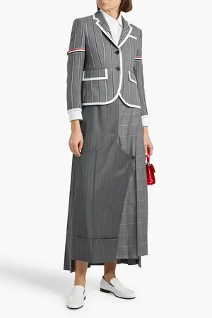 Thom Browne Striped Wool-twill Blazer