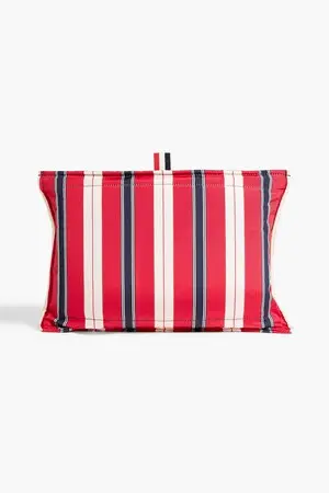 Thom Browne Striped Faille Pouch