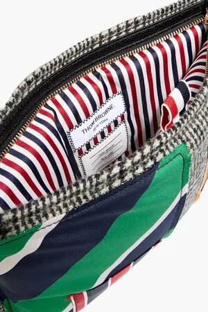 Thom Browne Patchwork Tweed Pouch