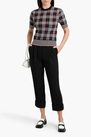 Thom Browne Prince Of Wales Checked Wool Top