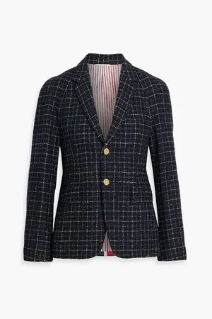 Thom Browne Checked Wool-tweed Blazer