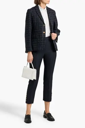 Thom Browne Checked Wool-tweed Blazer