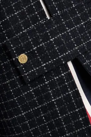 Thom Browne Checked Wool-tweed Blazer