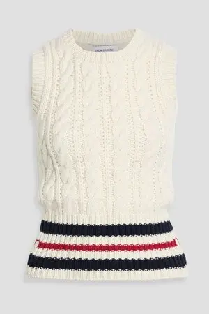 Thom Browne Cable-knit Cashmere Vest