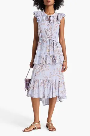 Zimmermann Floral-print Crepe Midi Dress