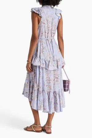 Zimmermann Floral-print Crepe Midi Dress