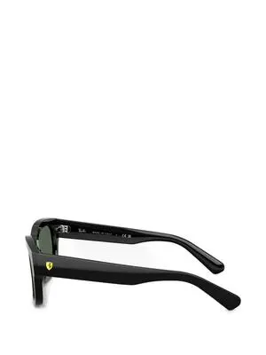 Ray-ban X Scuderia Ferrari Square-frame Sunglasses - Black