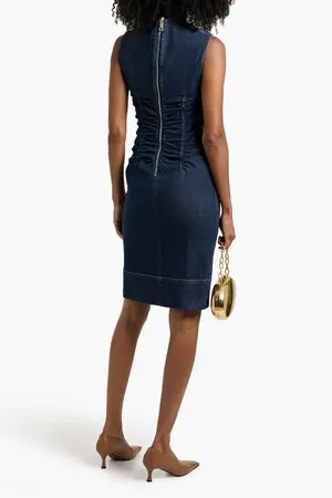 Sportmax Ruched Denim Dress