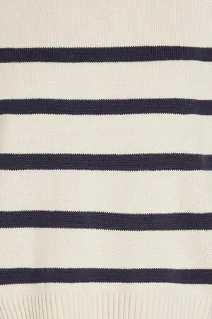 Brunello Cucinelli Striped Cashmere Turtleneck Sweater