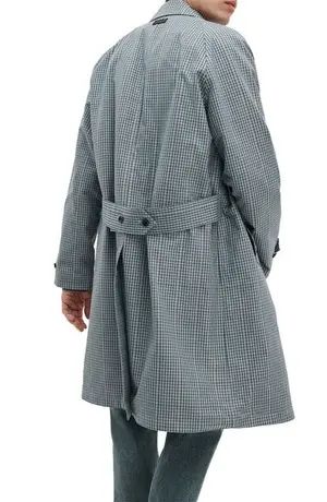 Rag & Bone Devin Water Resistant Check Trench Coat