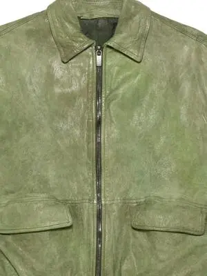 SALVATORE SANTORO Leather Gillet - Green