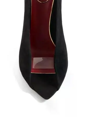 Valentino Garavani Open Toe Pumps 105mm - Black