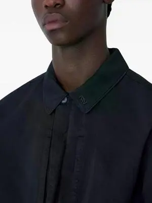 MOOS STUDIO Gabardine Pocketed Shirt Jacket